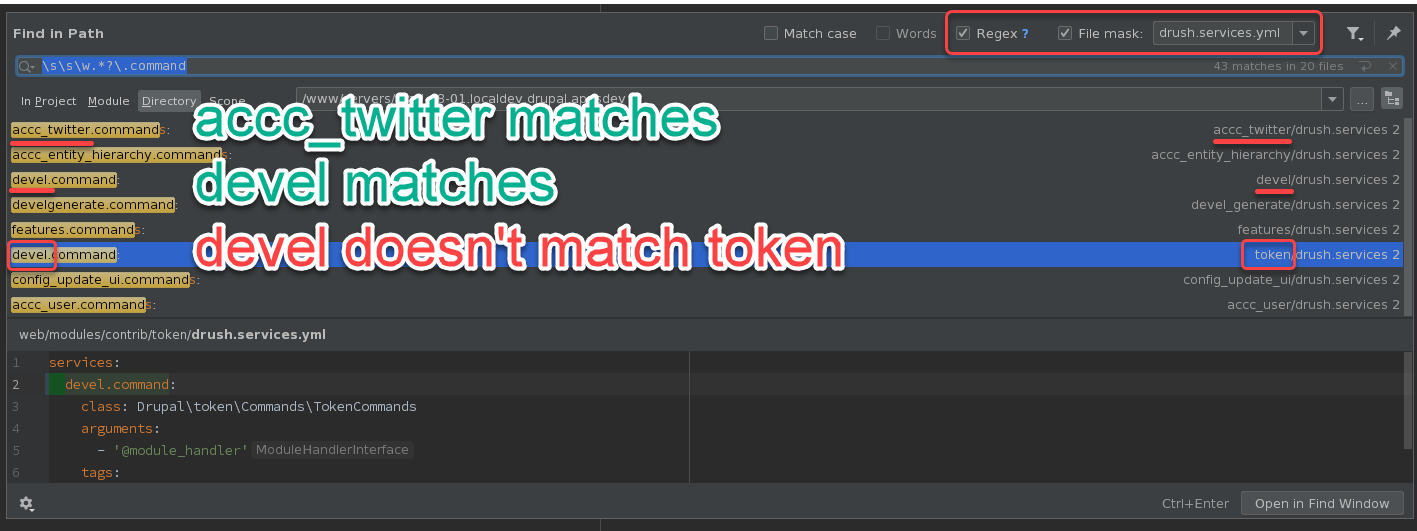 Drush service id conflicts with devel [#3145527] | Drupal.org