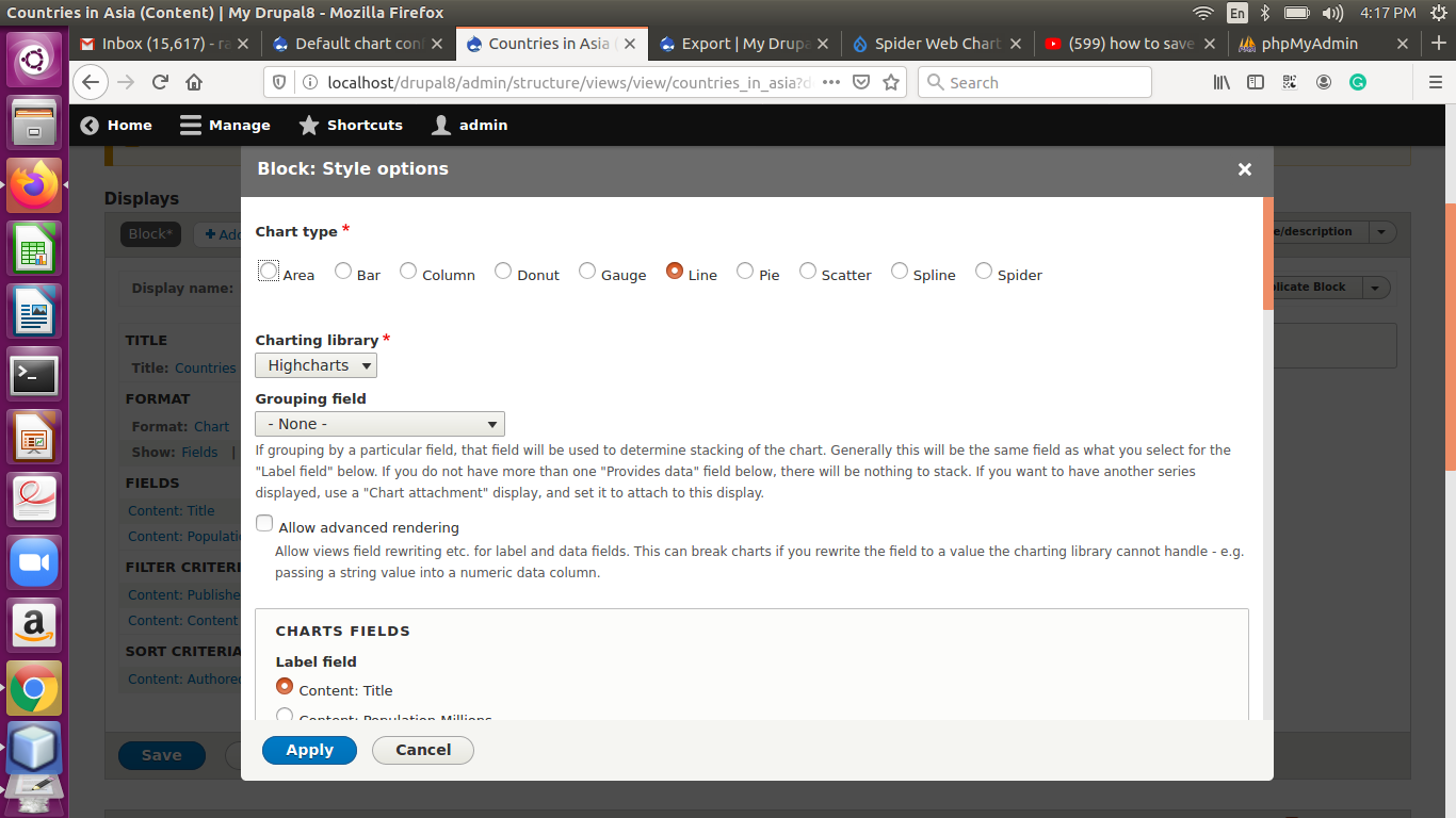 Spider Web Chart [#3153748] | Drupal.org