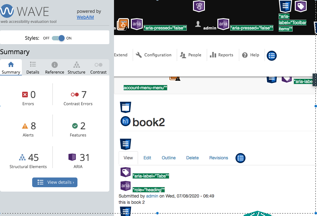 Broken aria-labelledby IDREF in book navigation [#3119008] | Drupal.org