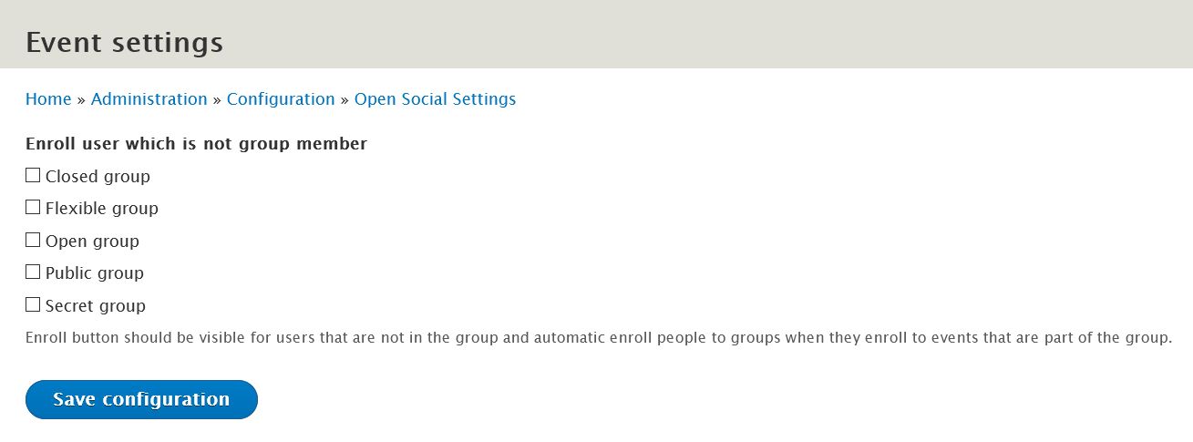 Social Event Settings: Enroll user which is not group member [#3159191] | Drupal.org