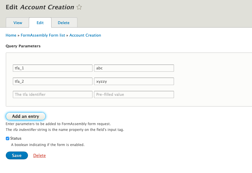Extra tfa_* reference fields on save [#3171662] | Drupal.org