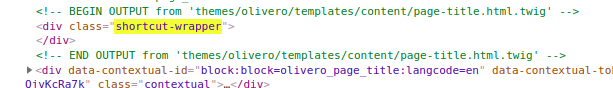 Olivero homepage has an empty title block div with an empty H1 [#3177231] | Drupal.org