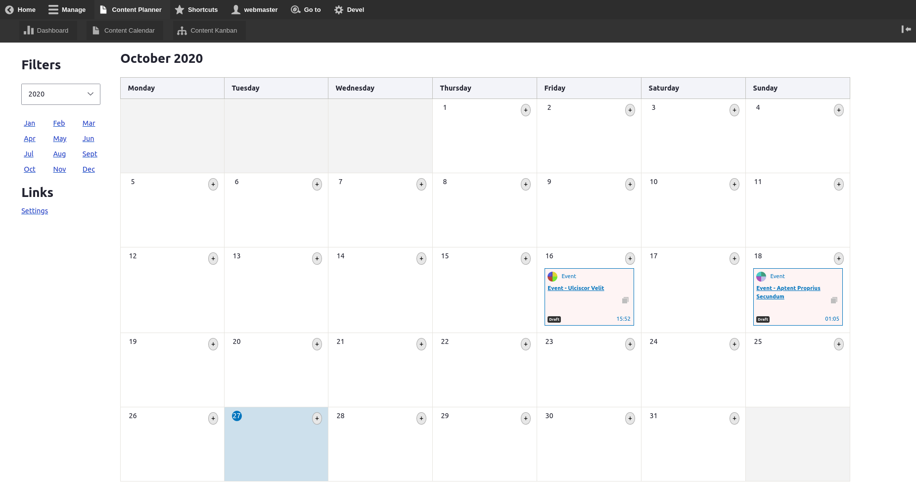 Fix Drupal 9 compatibility for [Varbase Content Planner] by adding the patch for the Content ...