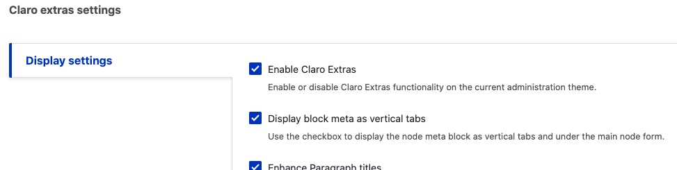 Allow Claro Extras to be used with other themes [#3186139] | Drupal.org
