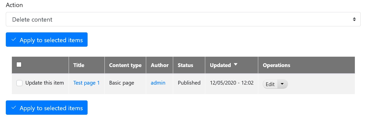 Provide label for tableselect checkboxes. [#3178731] | Drupal.org