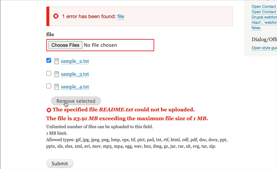 Total File Upload Size And Removing File(s) Forces All Files To Be ...