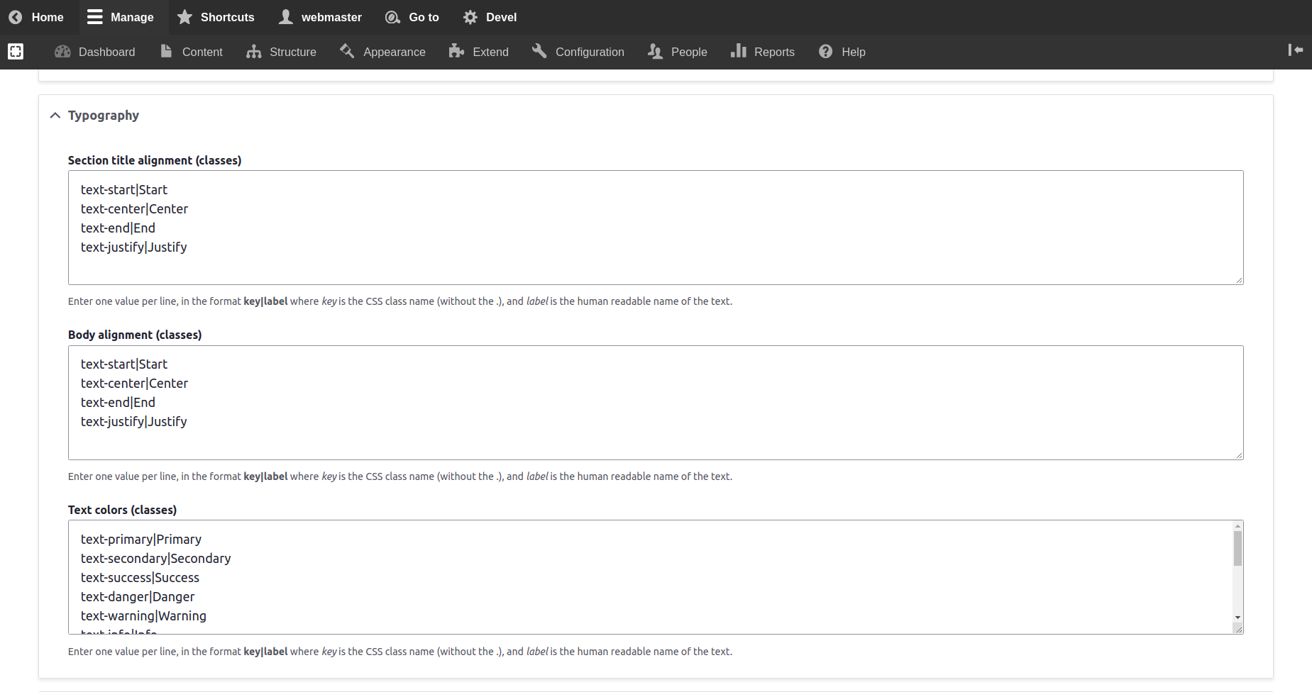 Add the ability to add Section title for each section and have a ...
