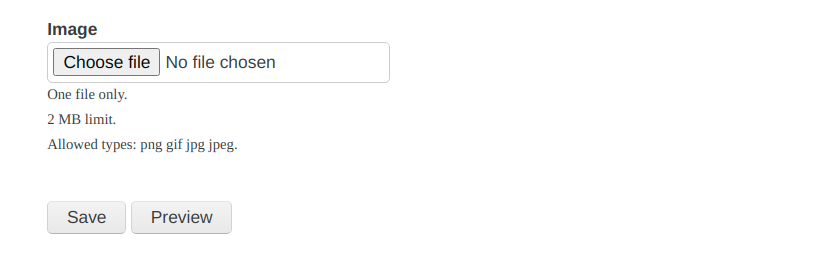Clean up display of image field on comment form [#2624336] | Drupal.org