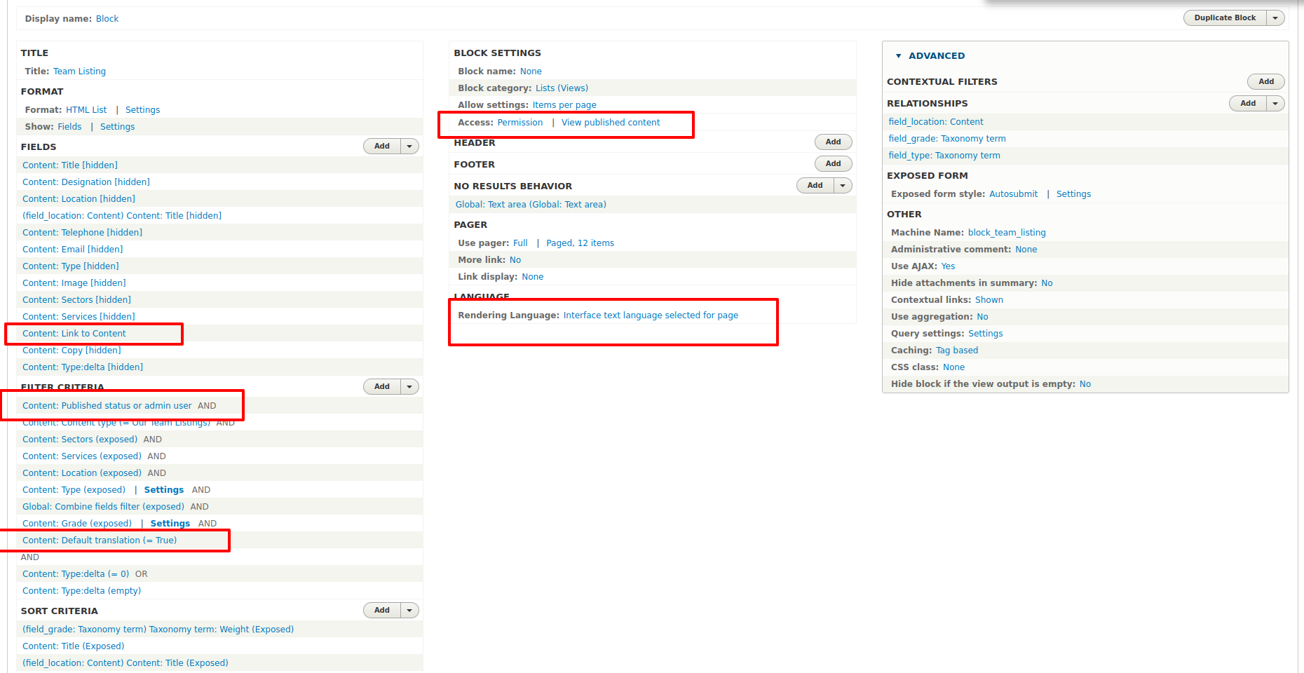 Views "Hide rewriting if empty" prevents displaying the ResultRow of a fallback language ...