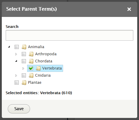 Support RELATIONS (Parent term) section of taxonomy term form [#3209373] | Drupal.org