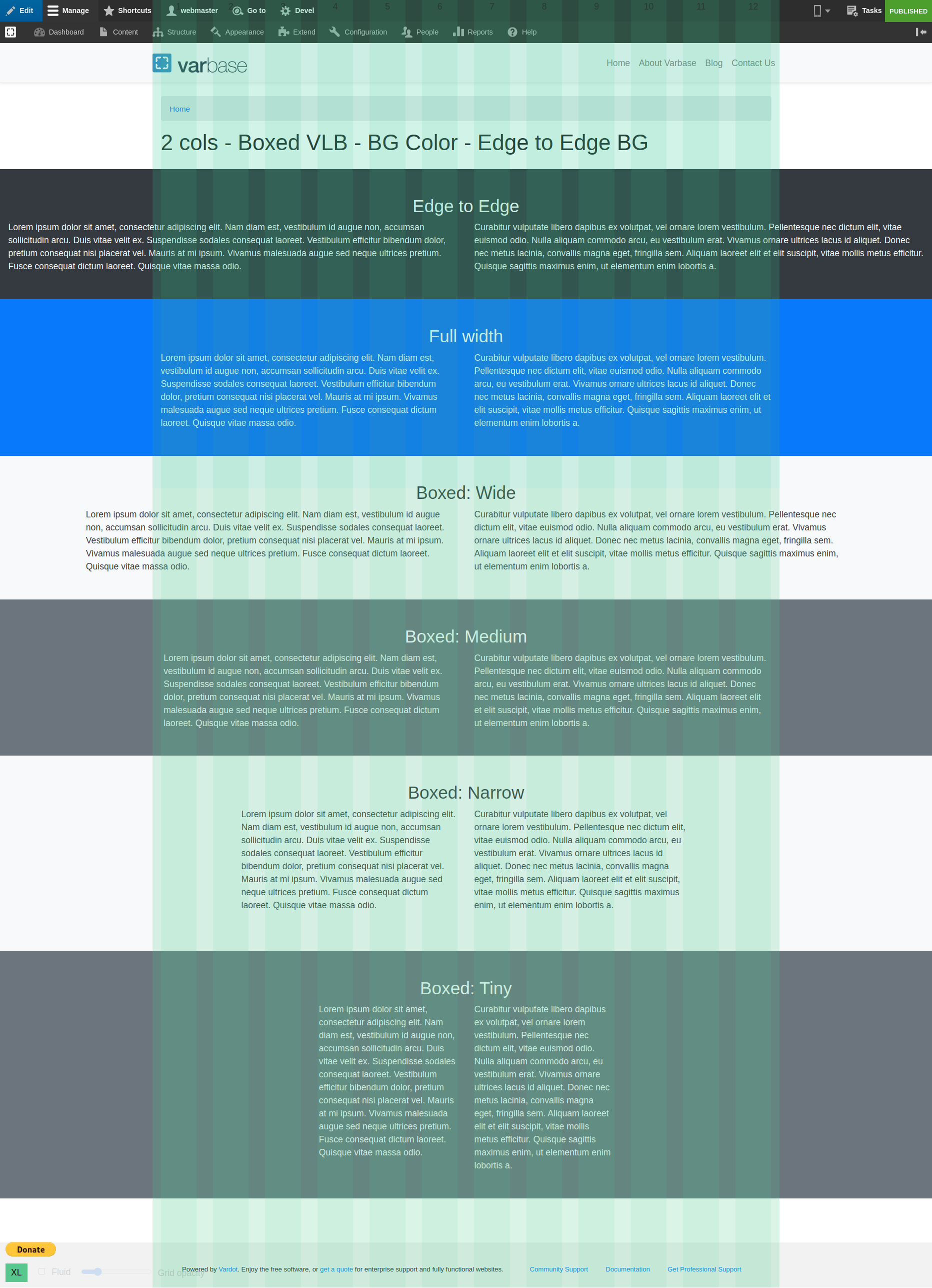 Add Boxed options ( Wide, Medium, Narrow, Tiny ) in Varbase Layout Builder ~10 [#3210657 ...