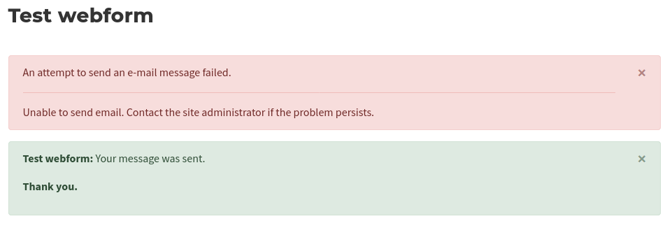 Confirmation message shown despite mail sending errors [#3211607 ...