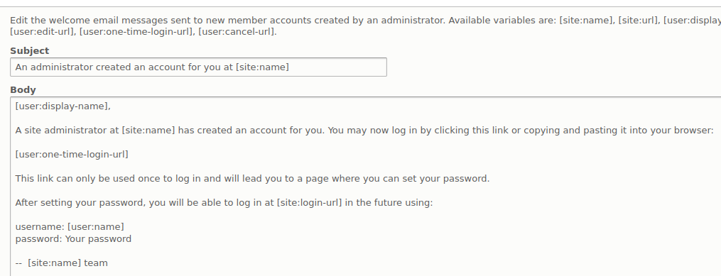 Account emails are missing newlines due to malformed YAML [#3212034] | Drupal.org