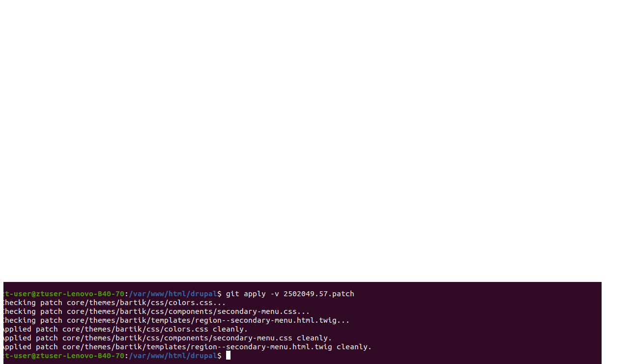 Replace the "Secondary menu" component with a reusable component in Bartik. [#2502049] | Drupal.org