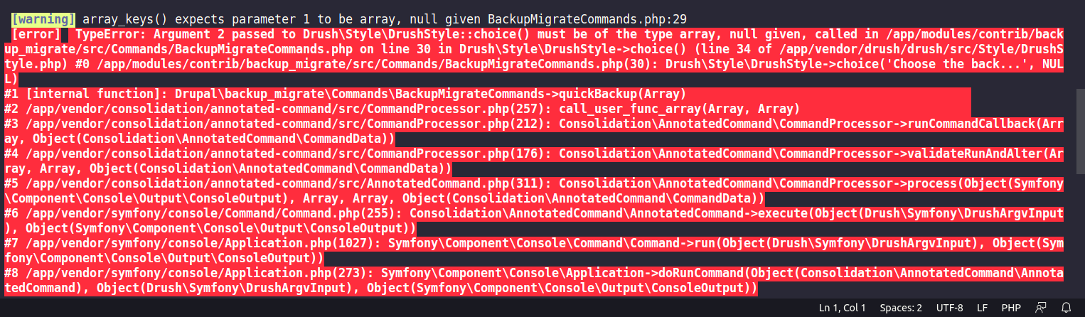 Add Drush command for running a quick backup [#3223057] | Drupal.org