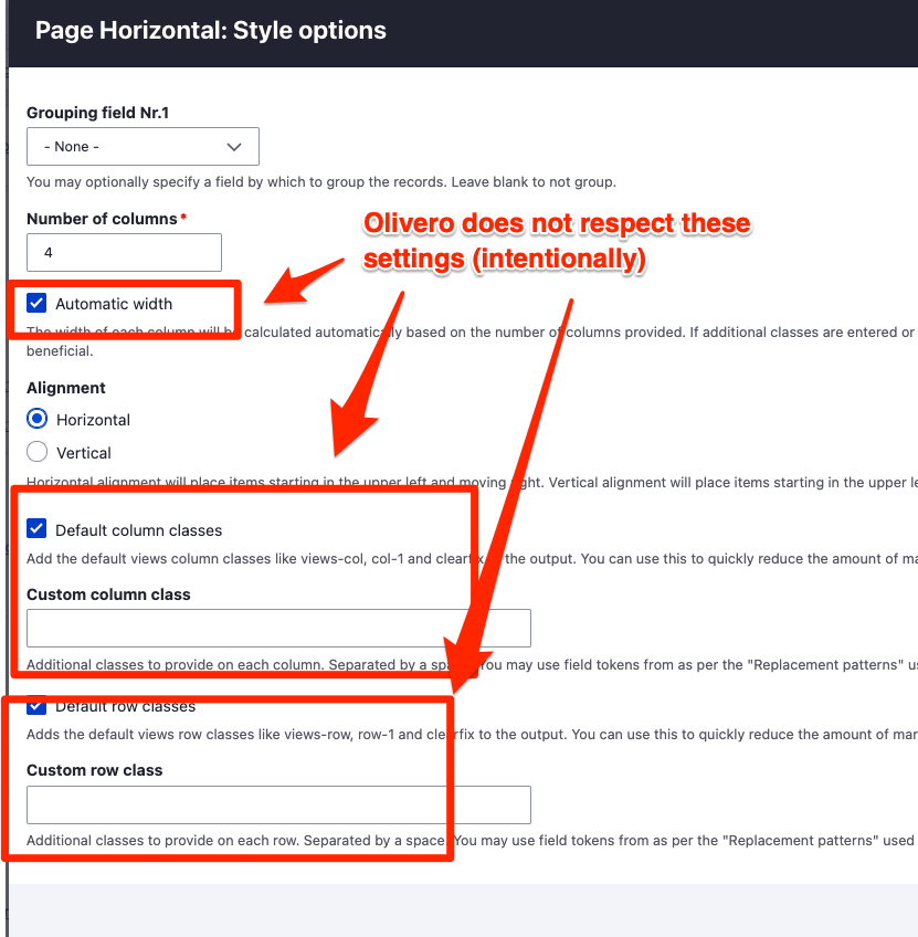 Figure out how to handle views grid in Olivero [#3224750] | Drupal.org