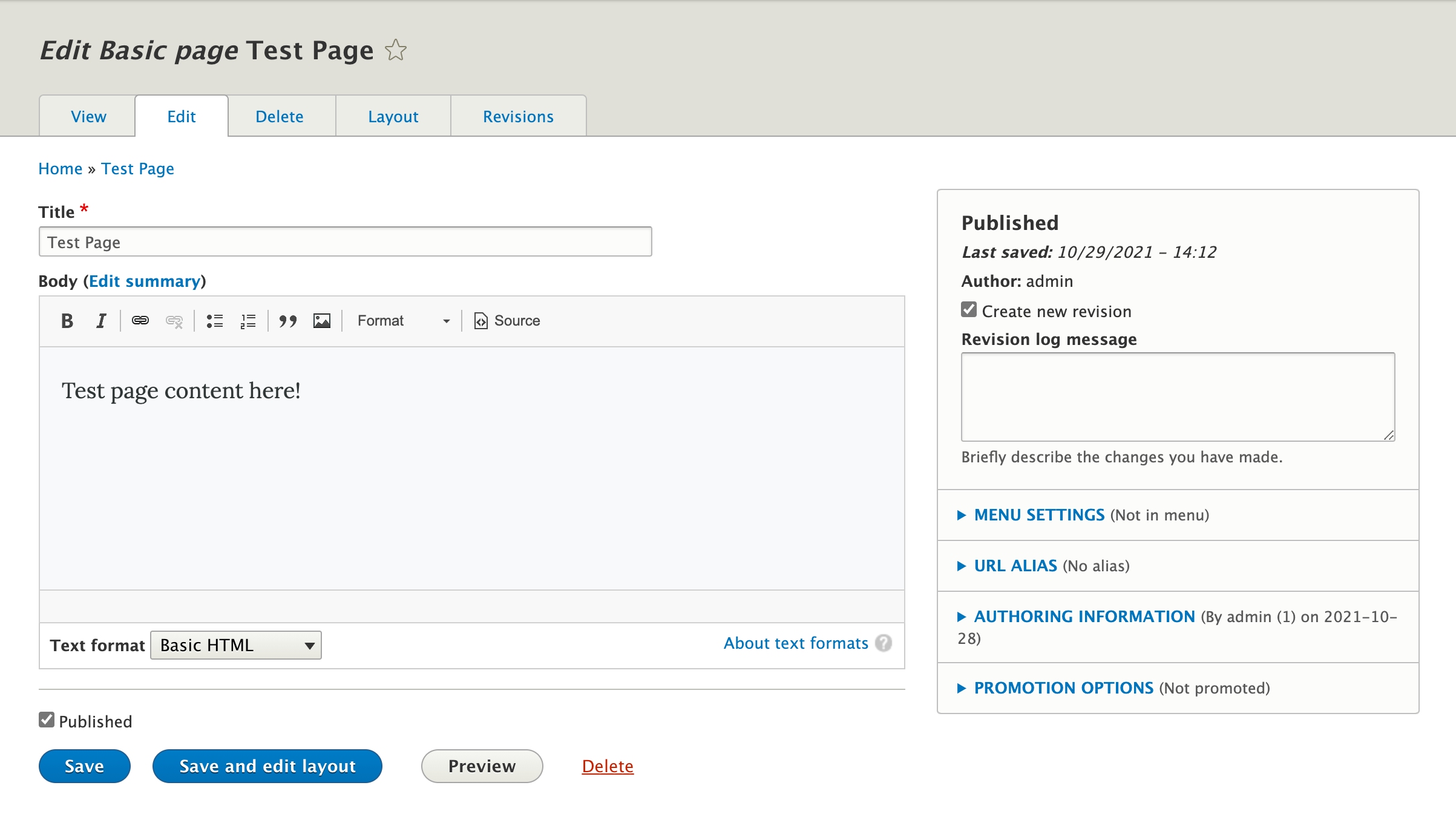 Add "Save and Edit Layout" button to entity edit pages [#3246699] | Drupal.org