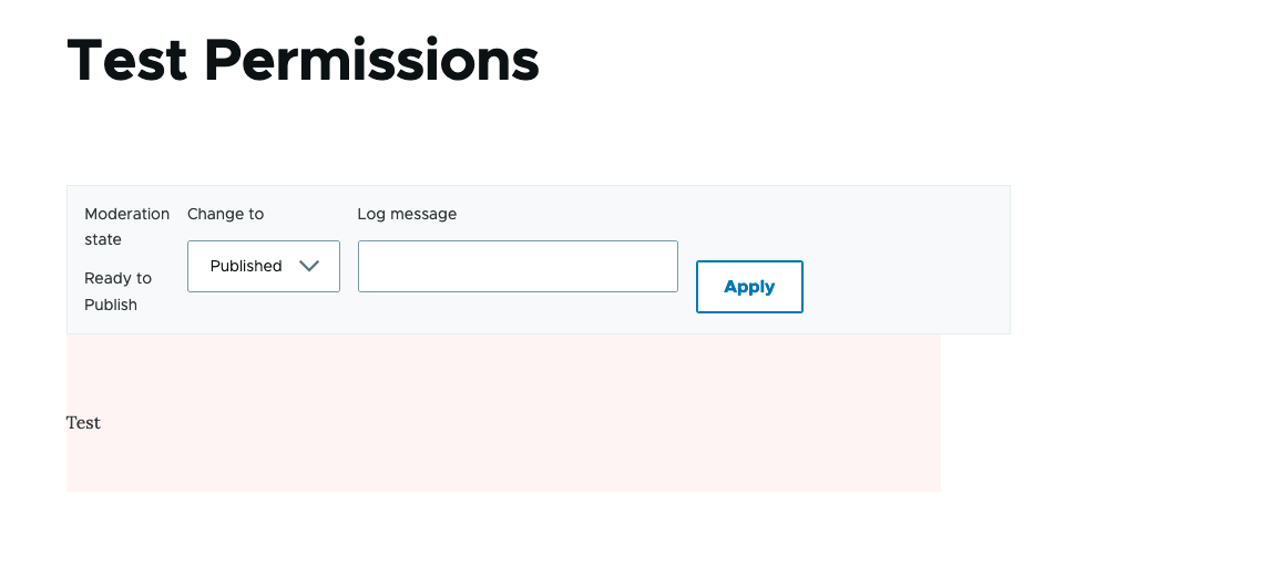 Permissions for content moderation not working as expected [#3225717] | Drupal.org
