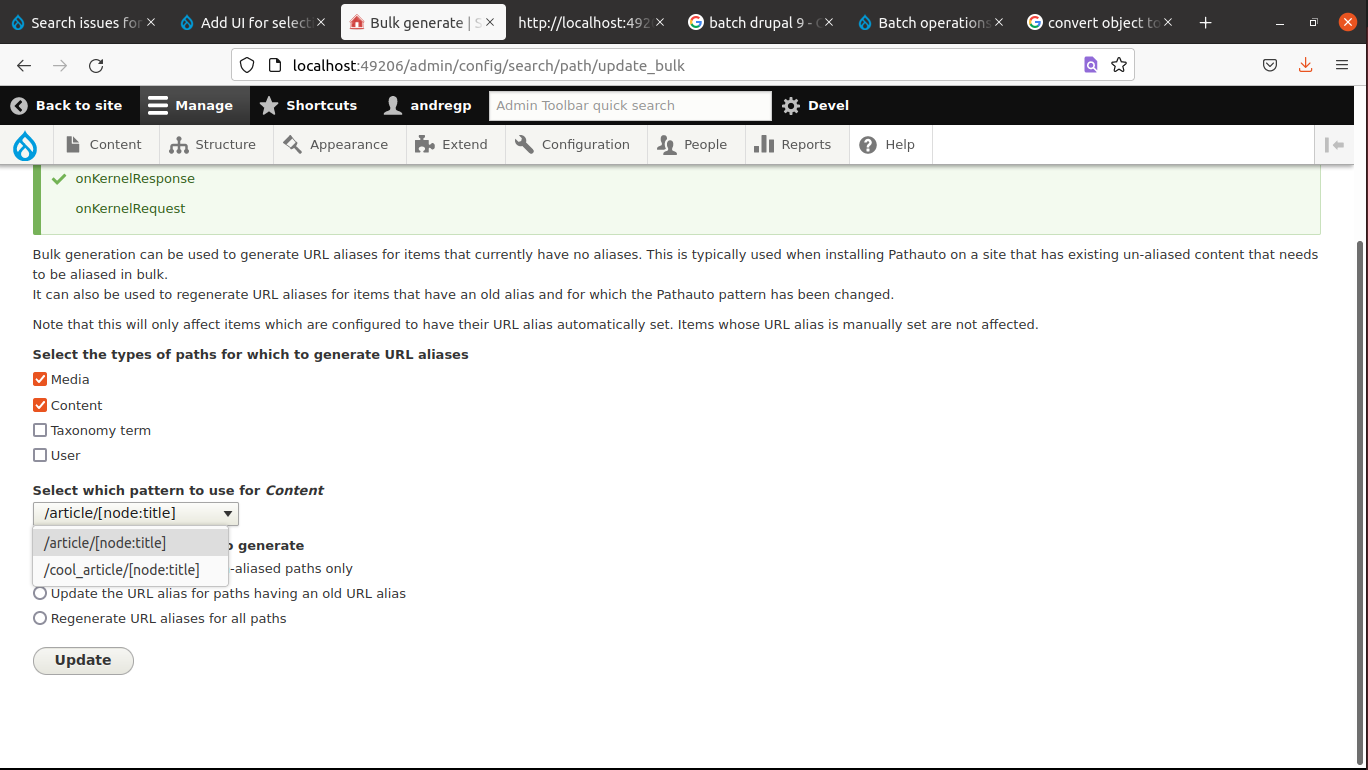 Add Ui For Selecting From Multiple Pattern Options If They Exist For 5561