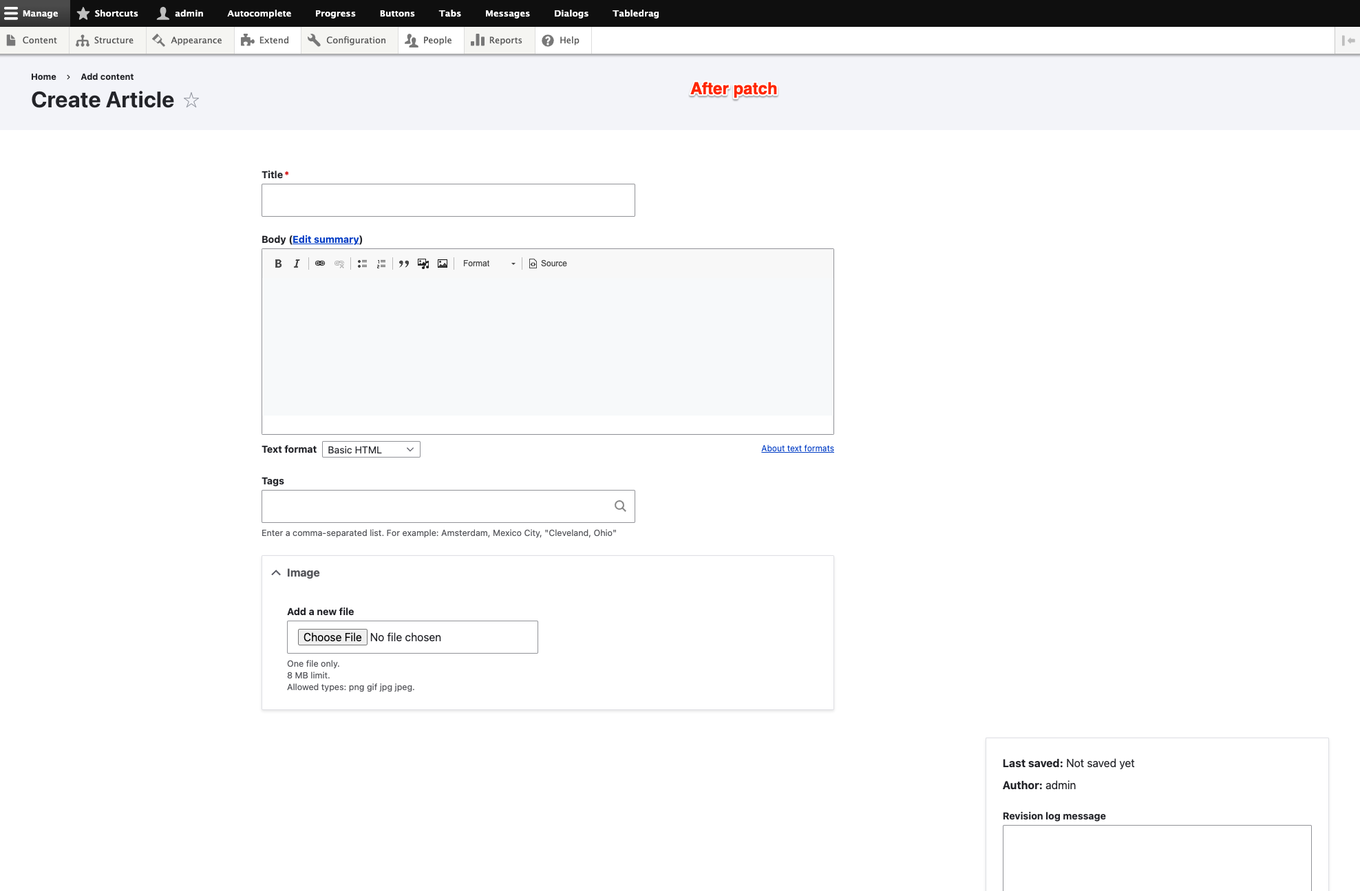 Node form layout looks awkward on wide screens since #3158854 [#3184667] | Drupal.org