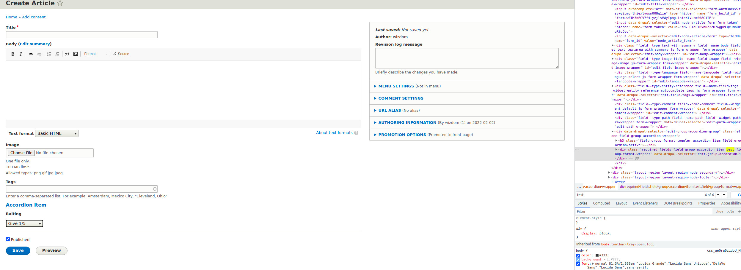 Document using the Accordion field group [#3256544] | Drupal.org