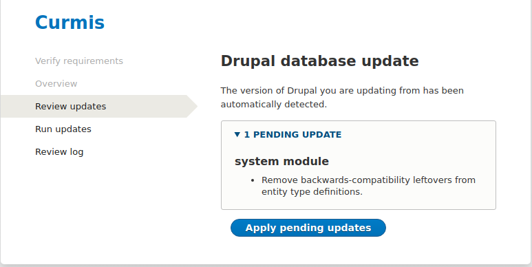 Error after update core [#3263187] | Drupal.org