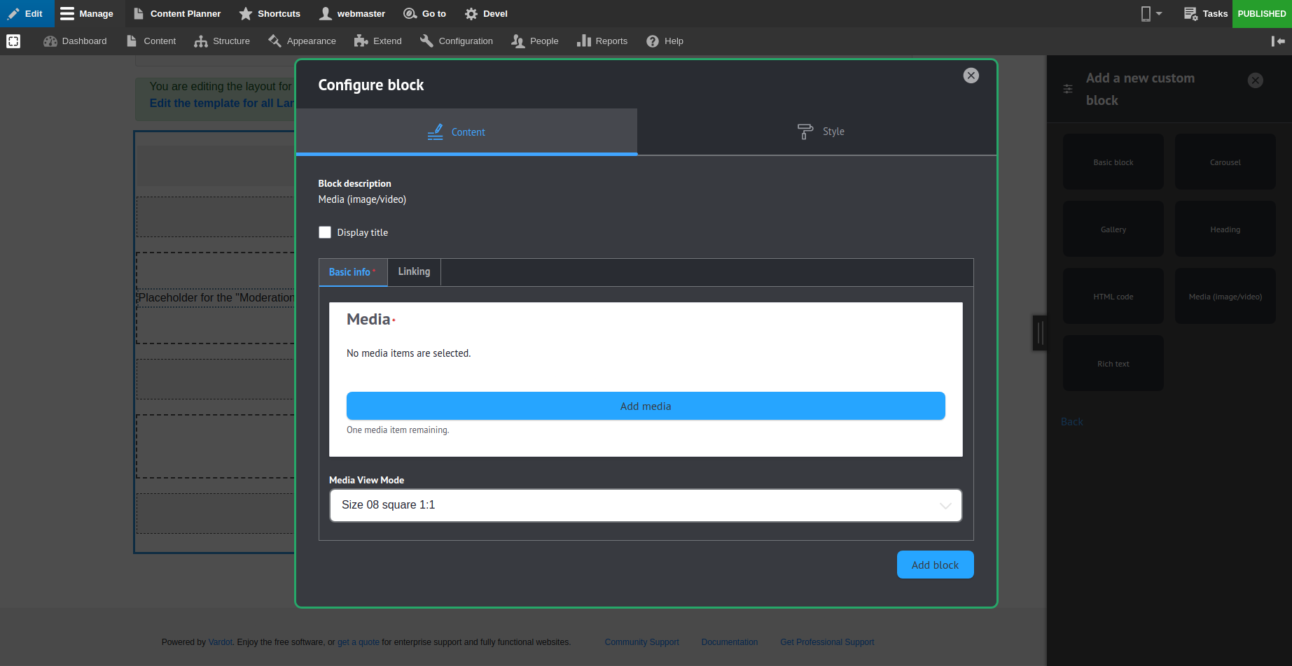 Provide out of the box styling for horizontal tabs group inside Layout ...