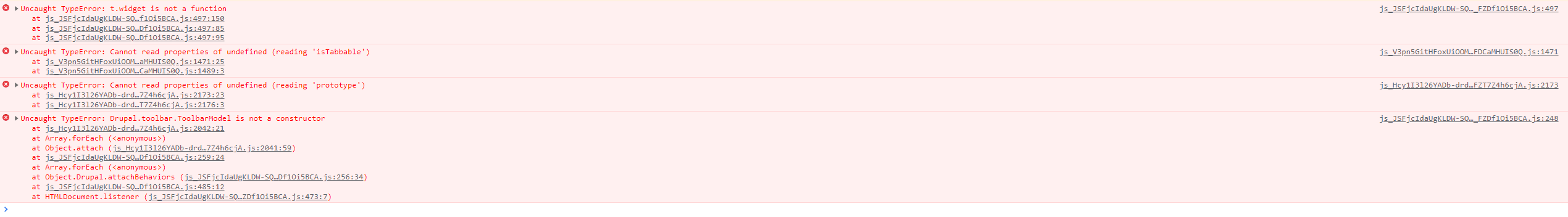 Uncaught TypeError: t.widget is not a function [#3256510] | Drupal.org