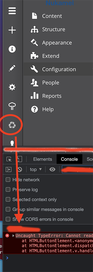 Clicking on extra added toolbar tabs produces JS error [#3272763 ...