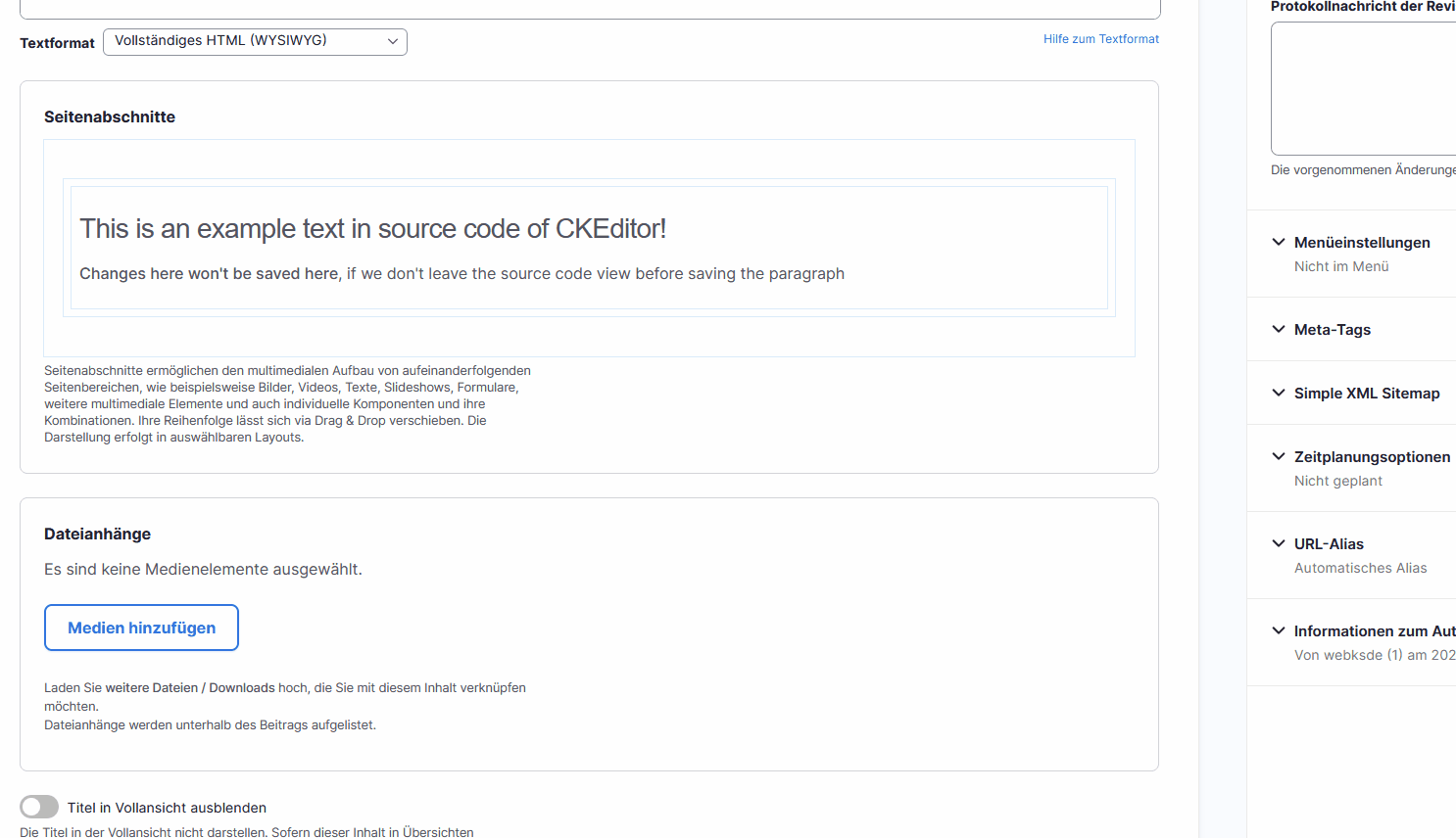 Changes in CKEditor Changes in CKEditor