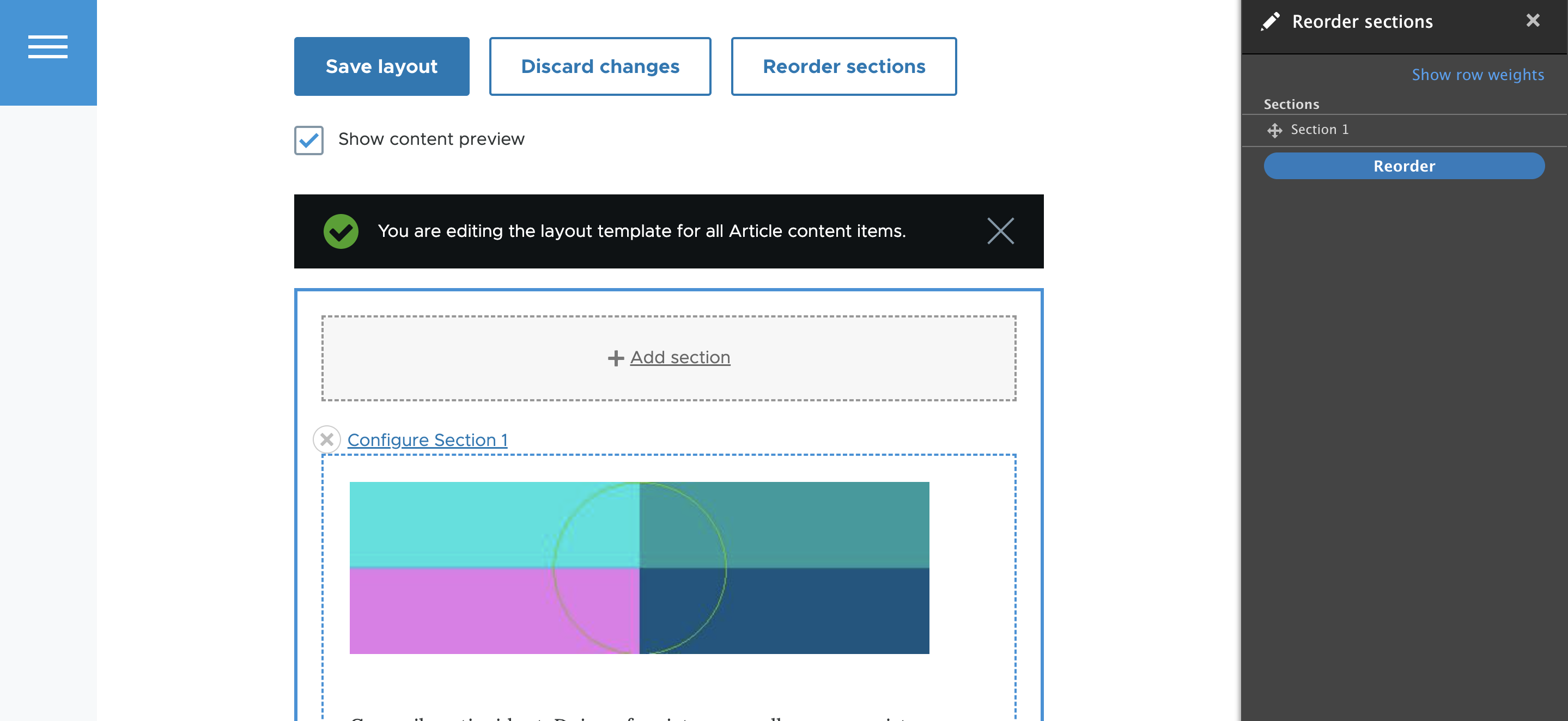 [PP-1] Reorder Layout Builder sections [#3080606] | Drupal.org