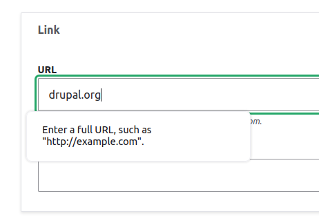 Display meaningful HTML5 validation error message [#2861316] | Drupal.org