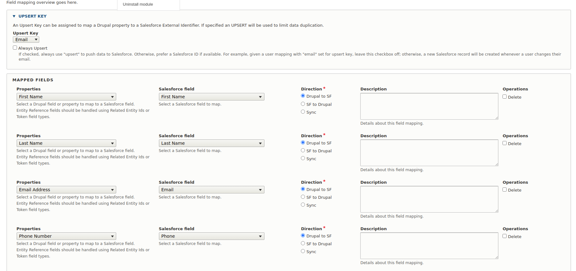 Upsert key throwing error [#3292325] | Drupal.org