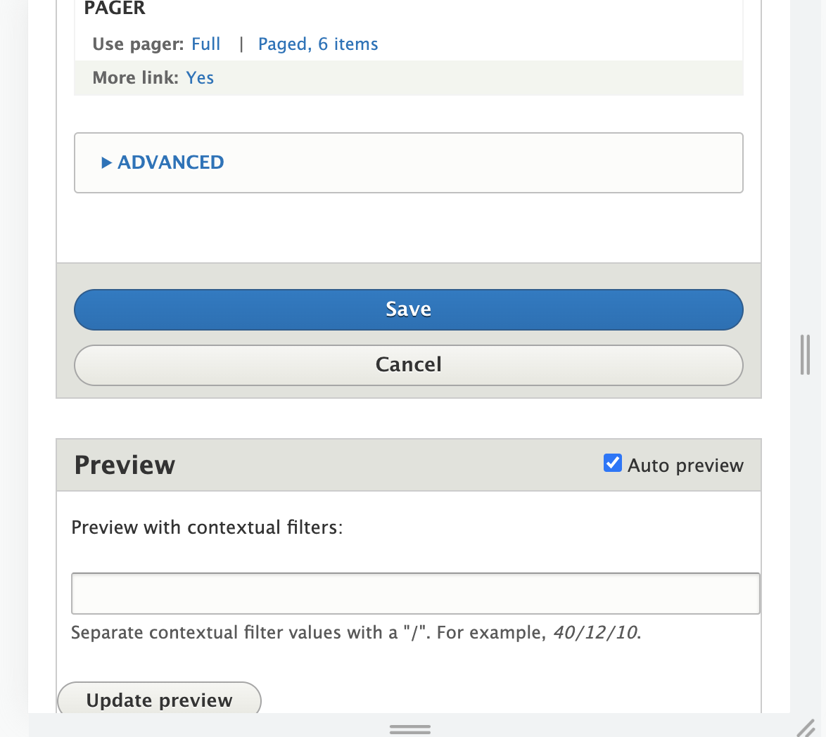 No space between Views UI buttons on mobile [#3193919] | Drupal.org