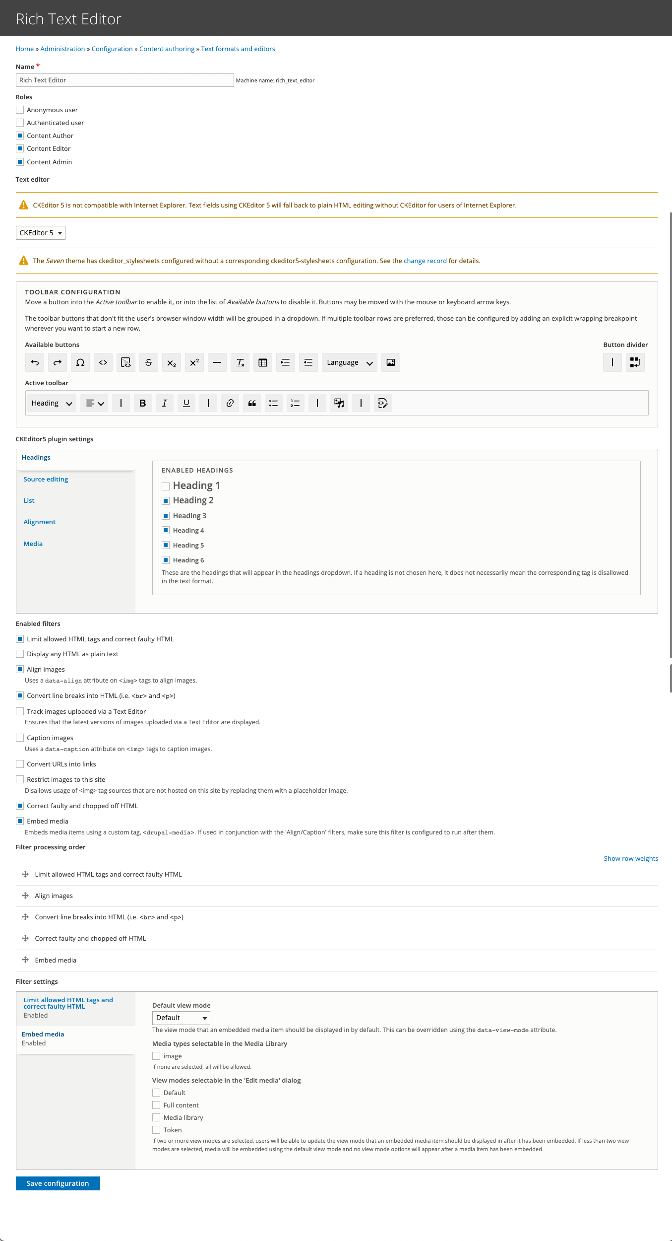 Adding a media entity (image) in CKEDITOR 5 does not let me fill in the fields on the media ...