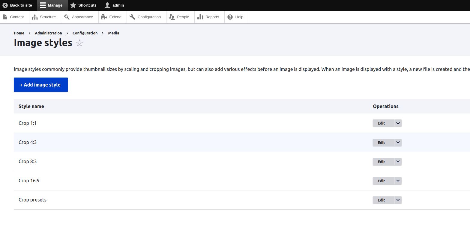 Crop is not being reset when having multiple crop and image style [#3299821] | Drupal.org