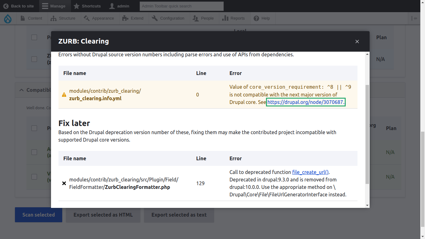 Automated Drupal 10 compatibility fixes [#3299570] | Drupal.org