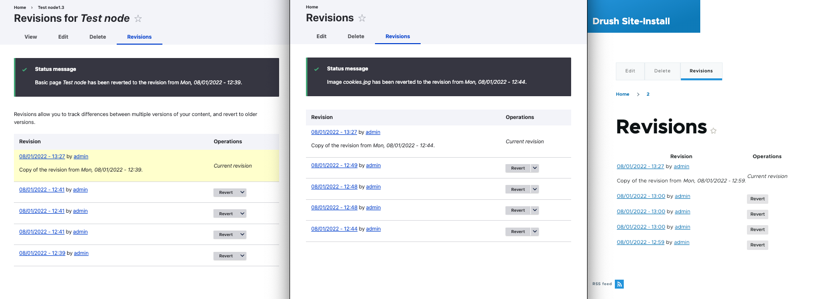 Implement a generic revision UI [#2350939] | Drupal.org