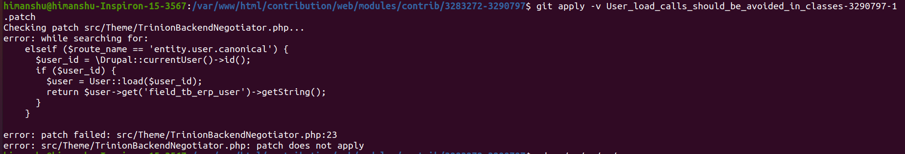 User::load calls should be avoided in classes, use dependency injection instead. [#3290797 ...