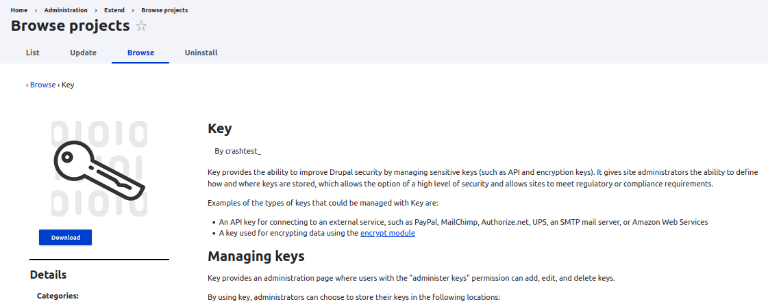 Key Project - Update logo [#3298491] | Drupal.org