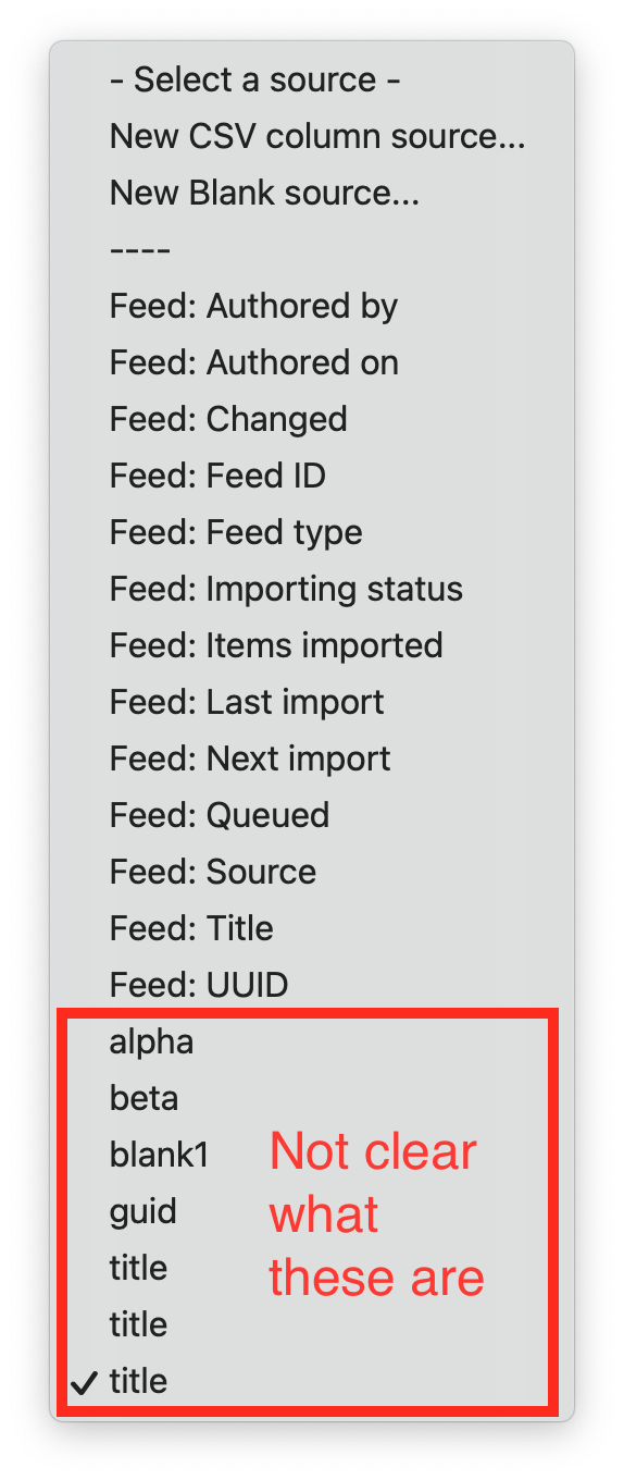 Make source options more clear in the UI [#3303166] | Drupal.org