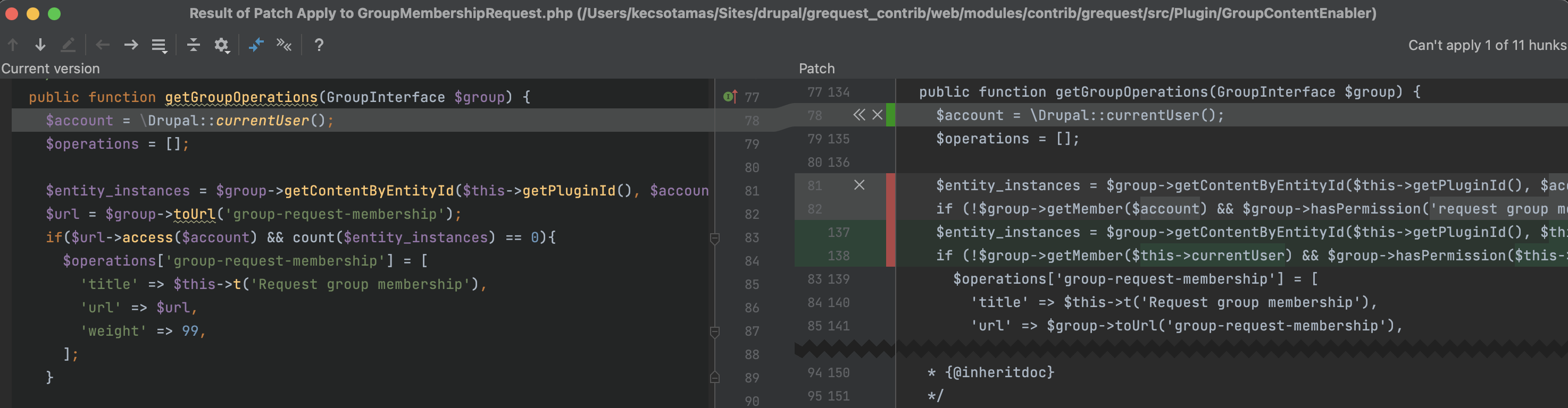 View own membership requests [#3302344] | Drupal.org