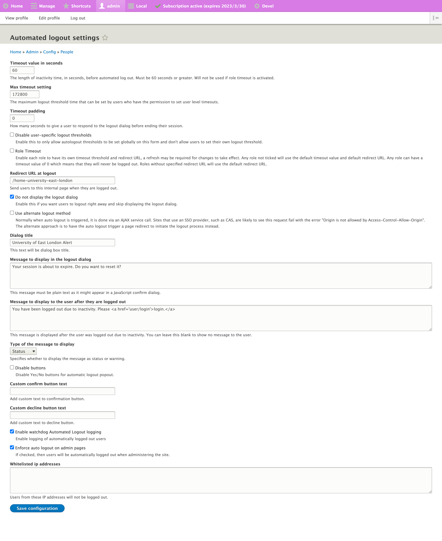 Undetected request prevents logout [#3307938] | Drupal.org
