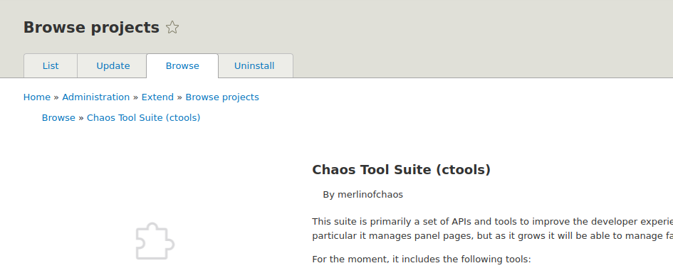 Improve the navigation on individual module pages [#3300090] | Drupal.org