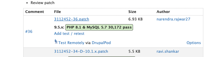 Integrate DrupalPod into Issue Patches and Forks [#3312543] | Drupal.org