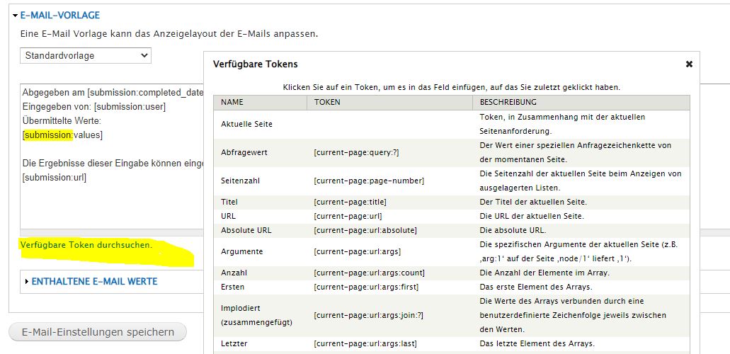 Tokens for Email submission not available in PHP 8.0.24 environment [#3315802] | Drupal.org