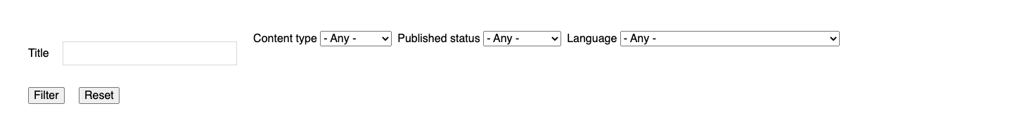 Alignment of filters [#3319882] | Drupal.org
