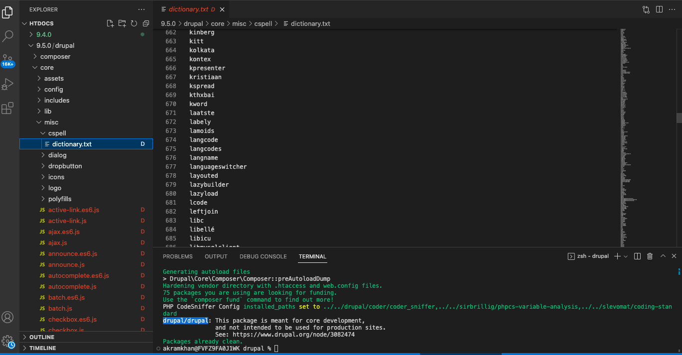 Fix spelling for words used once, beginning with 'j' -> 'm', inclusive [#3219475] | Drupal.org
