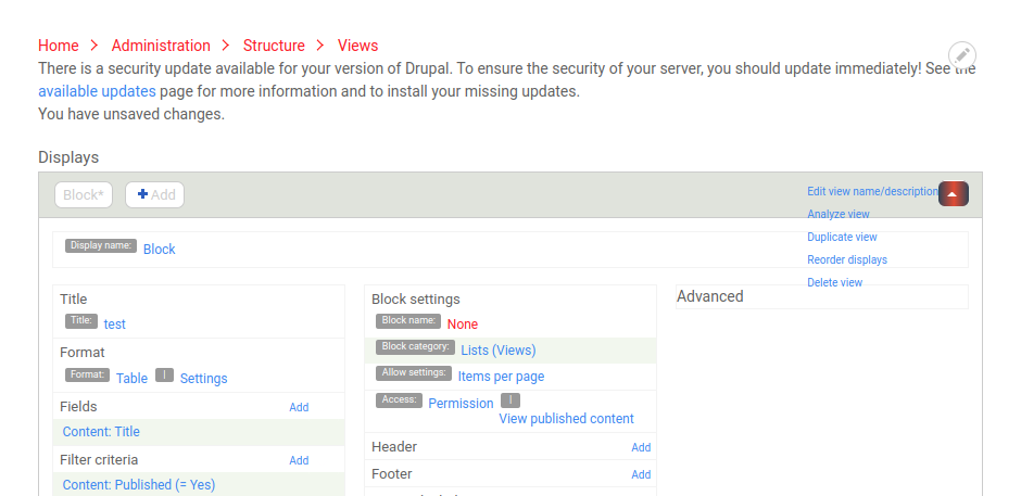 View dropdown showing red background [#3321836] | Drupal.org