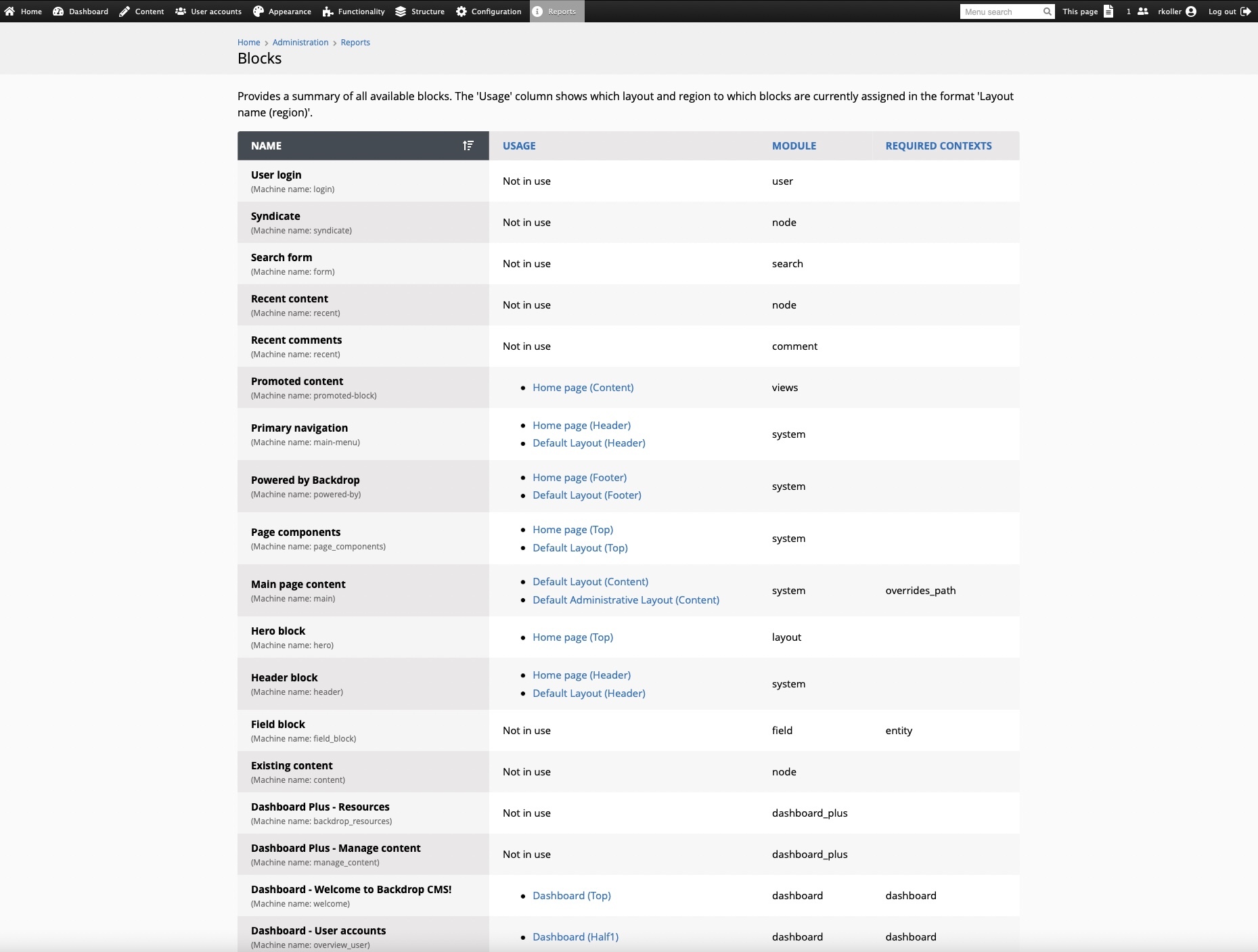 Improve the overview of the list of available blocks [#3325029] | Drupal.org